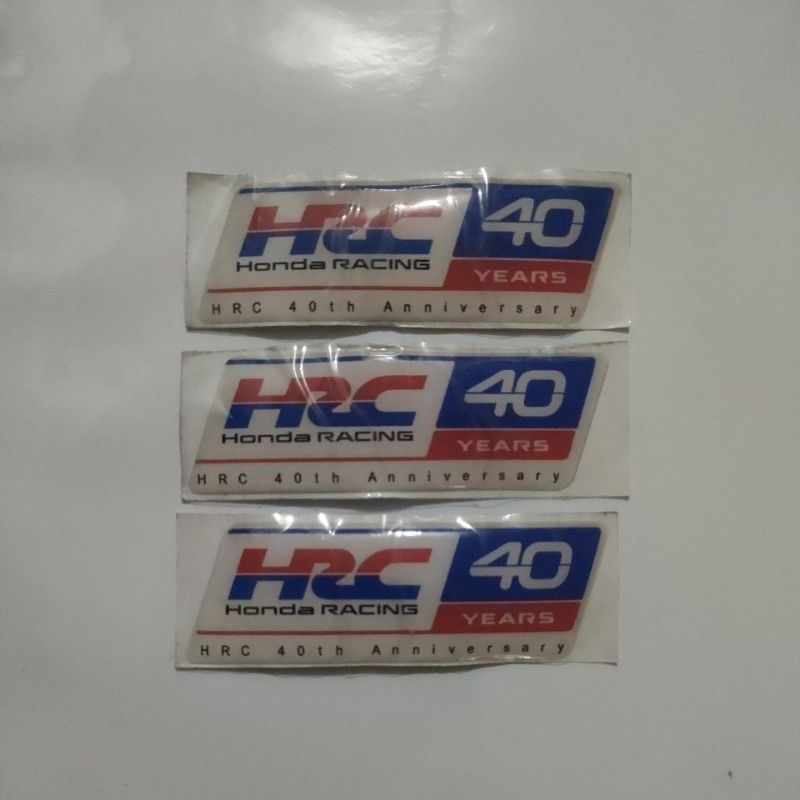 40 Years HRC Anniversary Embossed Sticker Size 9x3 Cm | Shopee Philippines