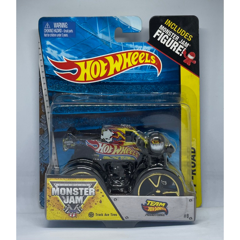 Monster Jam Team Hot Wheels Firestorm Track Ace Tires Racing 1:64 Trucks Truck Hotwheels ...