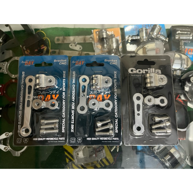 UNIVERSAL RIM SLANG BRACKETS FOR ALL MOTORCYCLES, IMPORTED LONG AND ...