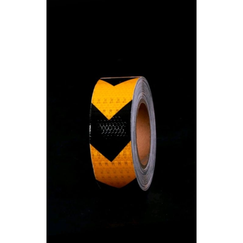 CAHAYA Arrow sticker/light reflector sticker with arrow motif - yellow ...