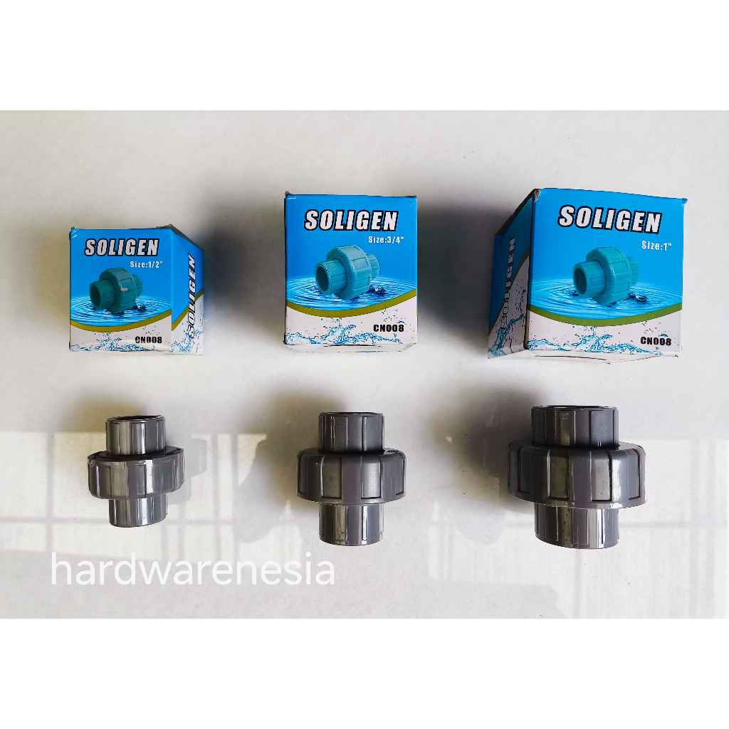 1/2" 3/4" 1" Inch PVC Watermur | Water Nut Plain Plastic Pump Union ...