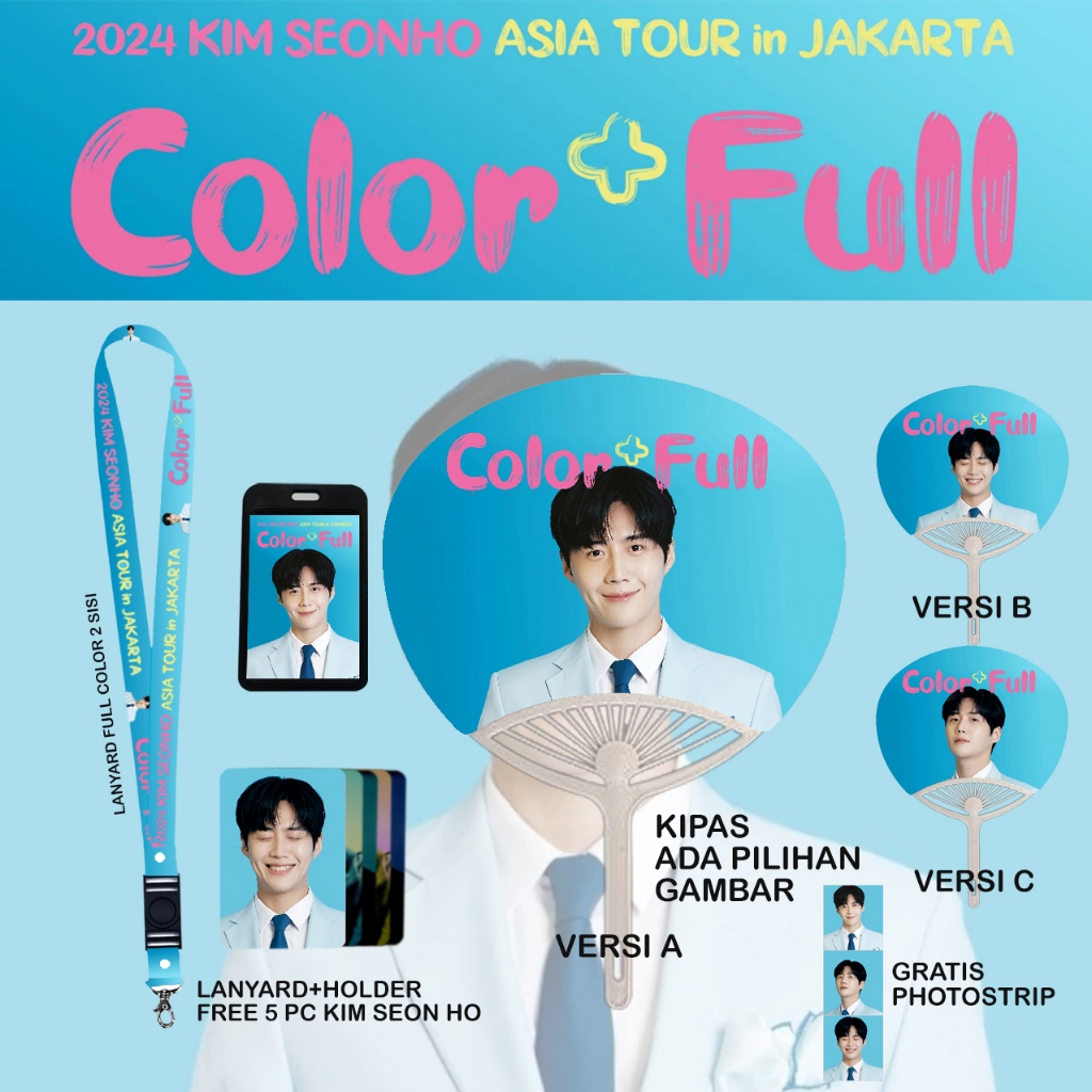 Id KIM SEON HO ROPE LANYARD KIM SEON HO PHOTOCARD KIM SEON HO BANDO KIM ...