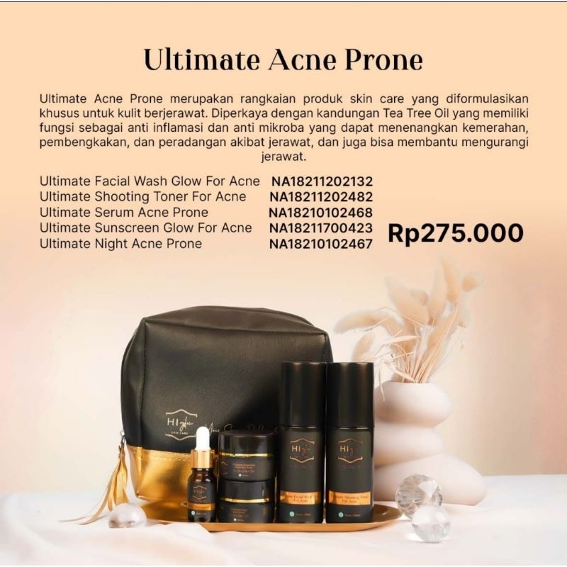 HI GLOW SKICNARE Acne Prone Package to Relieve Facial Acne Quickly ...