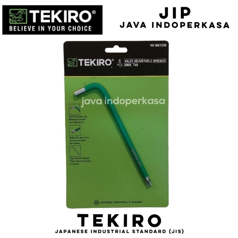 TEKIRO T40 valve adjustment lock can be used to adjust the valves and ...