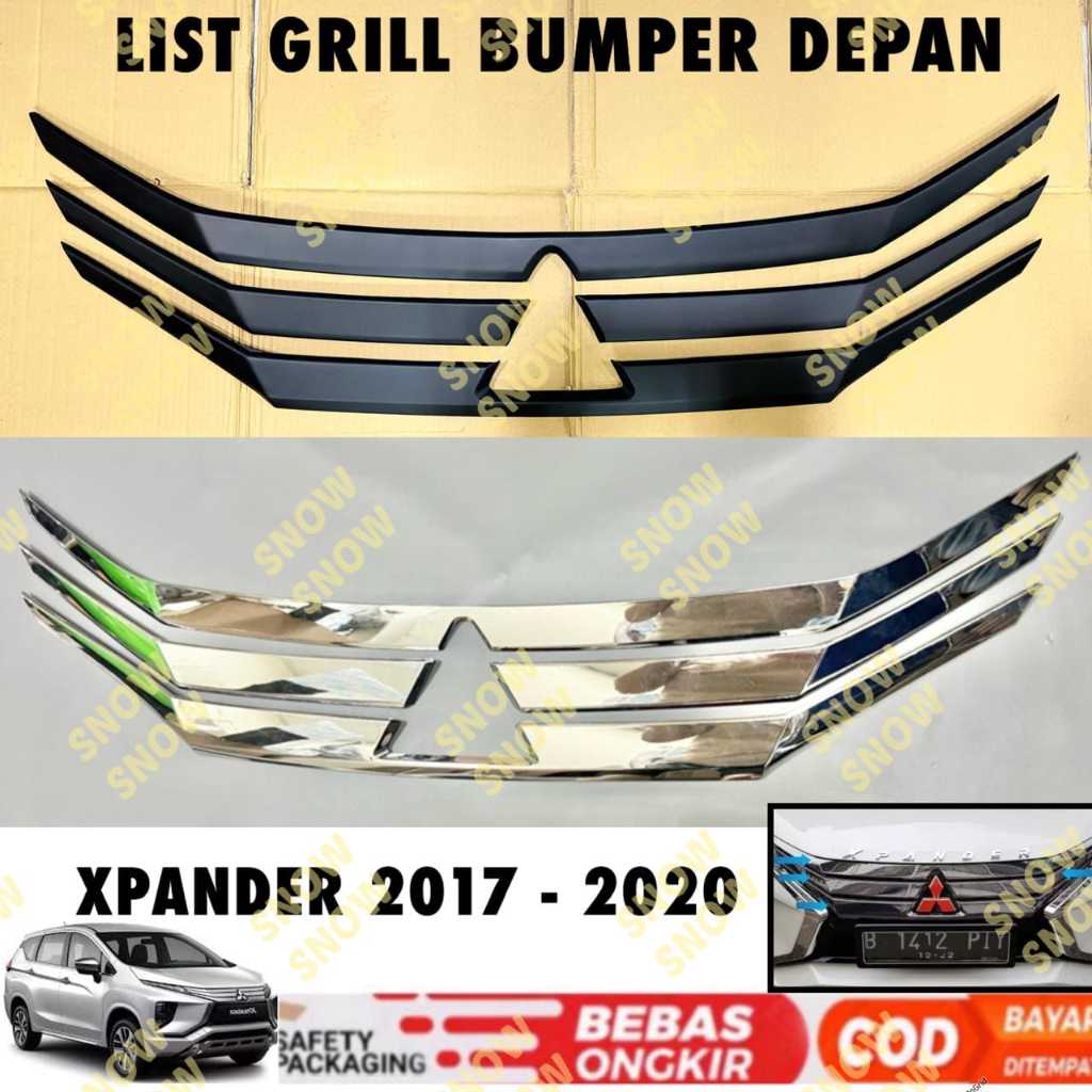 HITAM List of Front Grill Front Bumper Xpander 2017 2018 2020 2021 ...