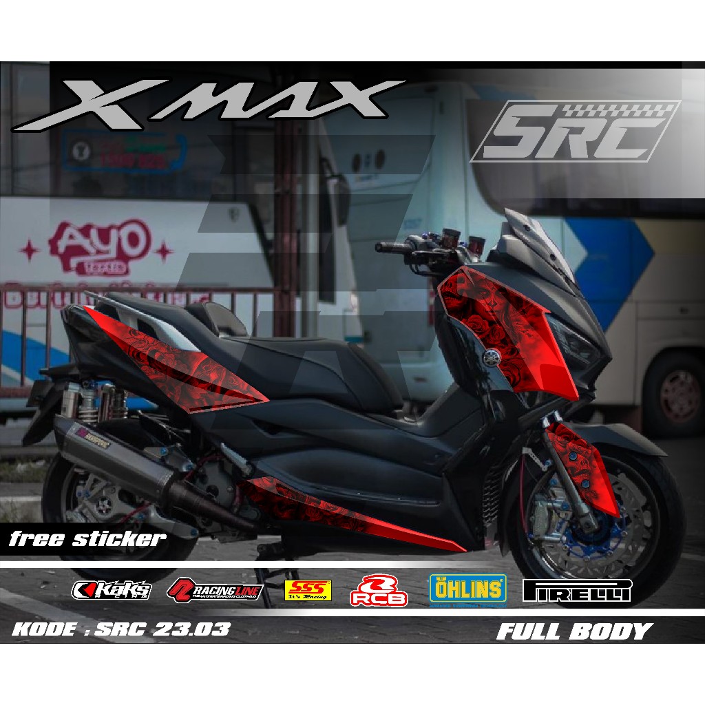 Old XMAX full body Sticker Decal graphic Old limited Edition XMAX Decal ...