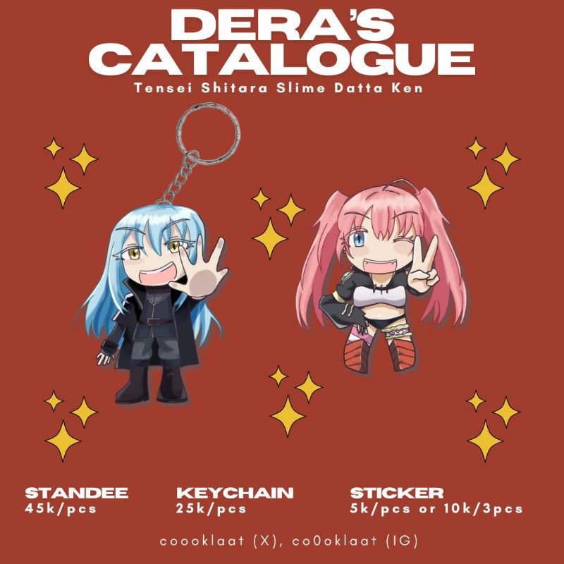 [Read Description] Keychain Standee Tensura Rimuru Tempest Milim Nava ...