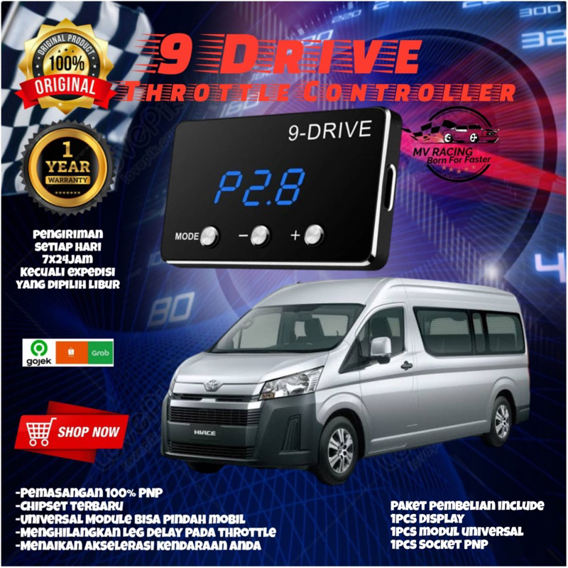 Original 9 Drive Throttle Controller Universal module TOYOTA HIACE ...