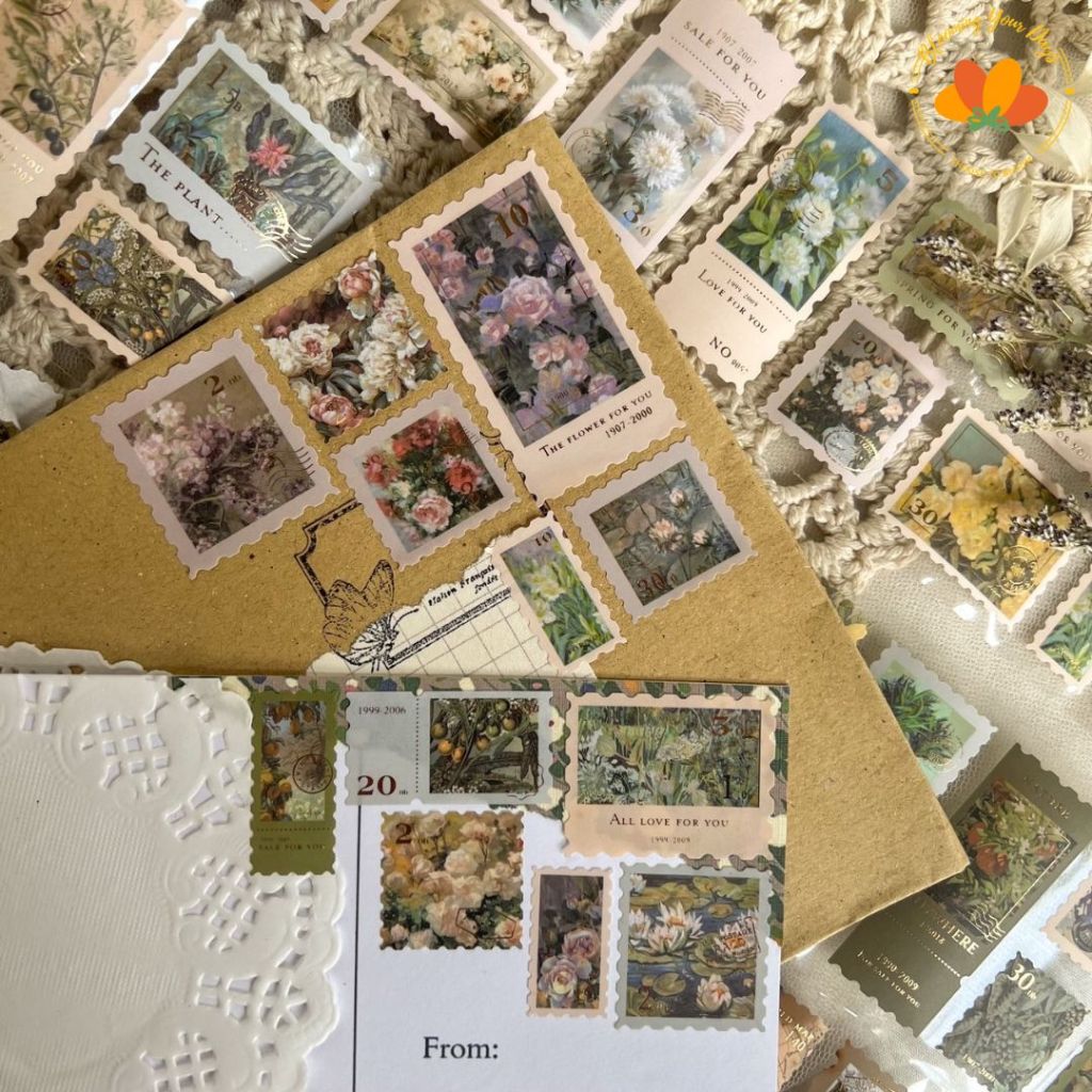 2 Meter Roll Stamp stickers 1 Pack Roll Sticker Scrapbook Model Stamps ...