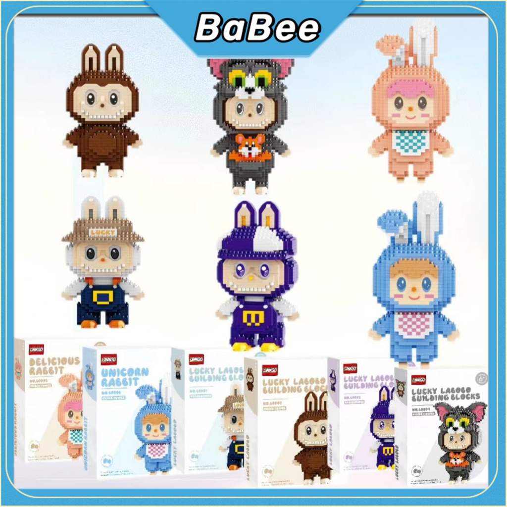 Labubu Nano Doll Shaped Construction Block Toys Mini Block Nano Building Blocks 3D Toys | Shopee ...