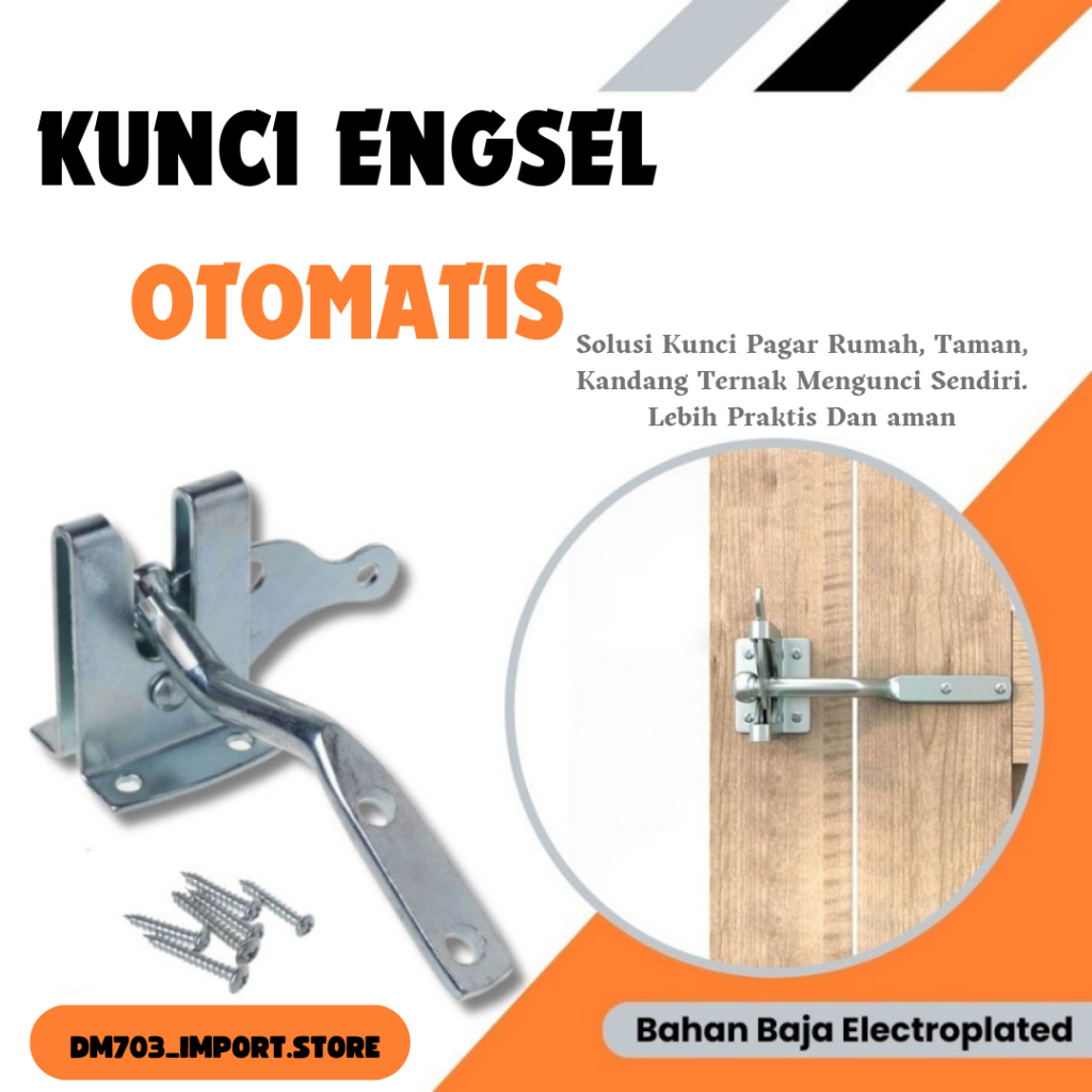 Automatic Garden Turnstile Lock Slot Latch Auto Lock Steel Material ...