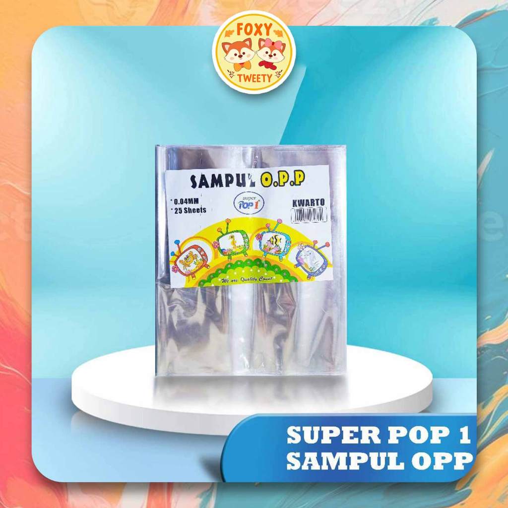 SUPER POP 1 OPP Plastic Book Cover Quarto Size | Shopee Philippines
