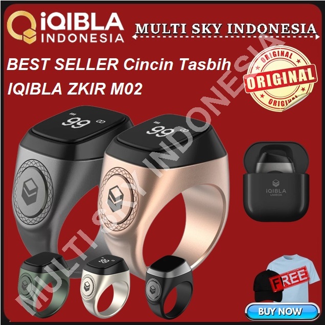 Iqibla Zikr Ring Alloy M02 Premium Digital Tasbih Ring M02 Original ...