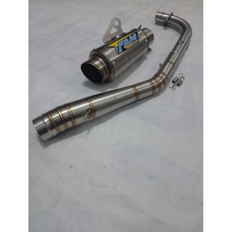 Exhaust FAM bore up drag sleep engine Underbone Supra kharisma Jupiter ...