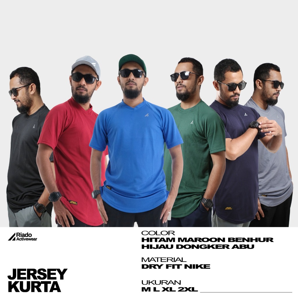 Rosal Jersey Kurta RIADO - Kurta T-Shirt for Sports - Sports T-Shirt ...
