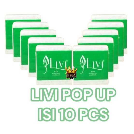 Package OF 10 PAX ~ SBM ~ livi Eco Multipurpose Pop Up tissue 150 ...