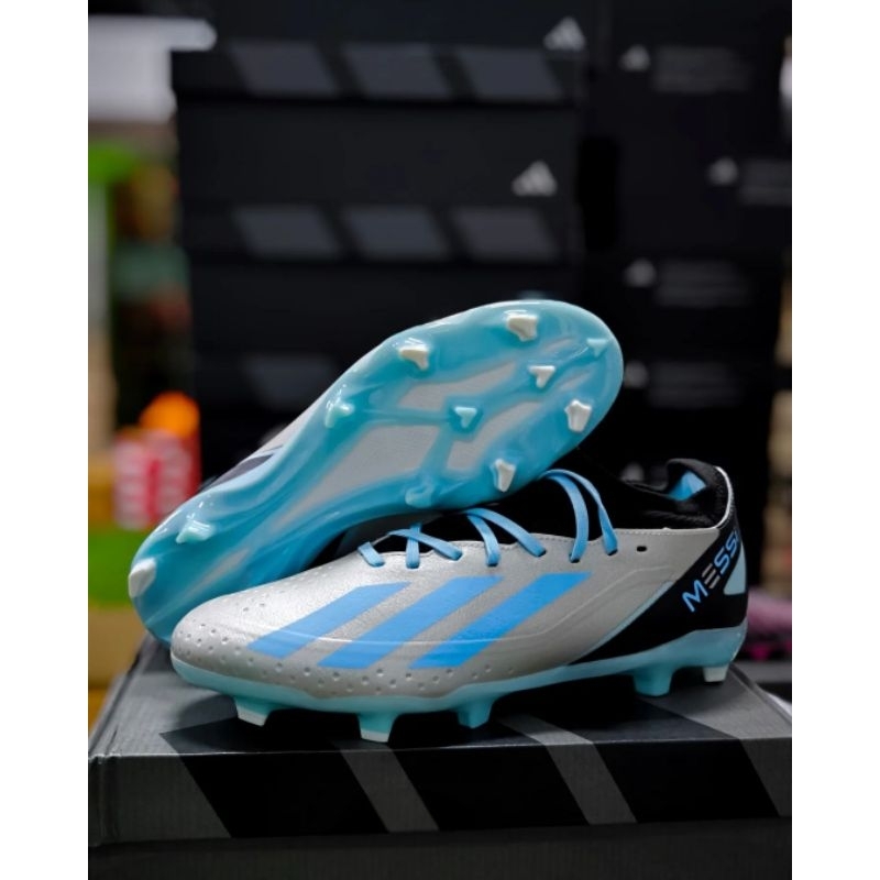 Original Soccer Shoes - ADIDAS X CRAZYFAST MESSI.3 FG SILVER BLUE ...