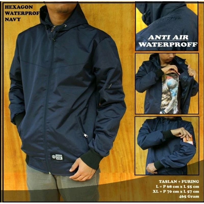 Original taslan jacket waterproof hexagon | Shopee Philippines