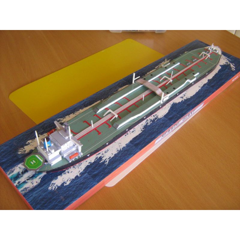 Seawise Giant tanker papercraft pattern sheet scale 900 (2OP-Cb1 ...
