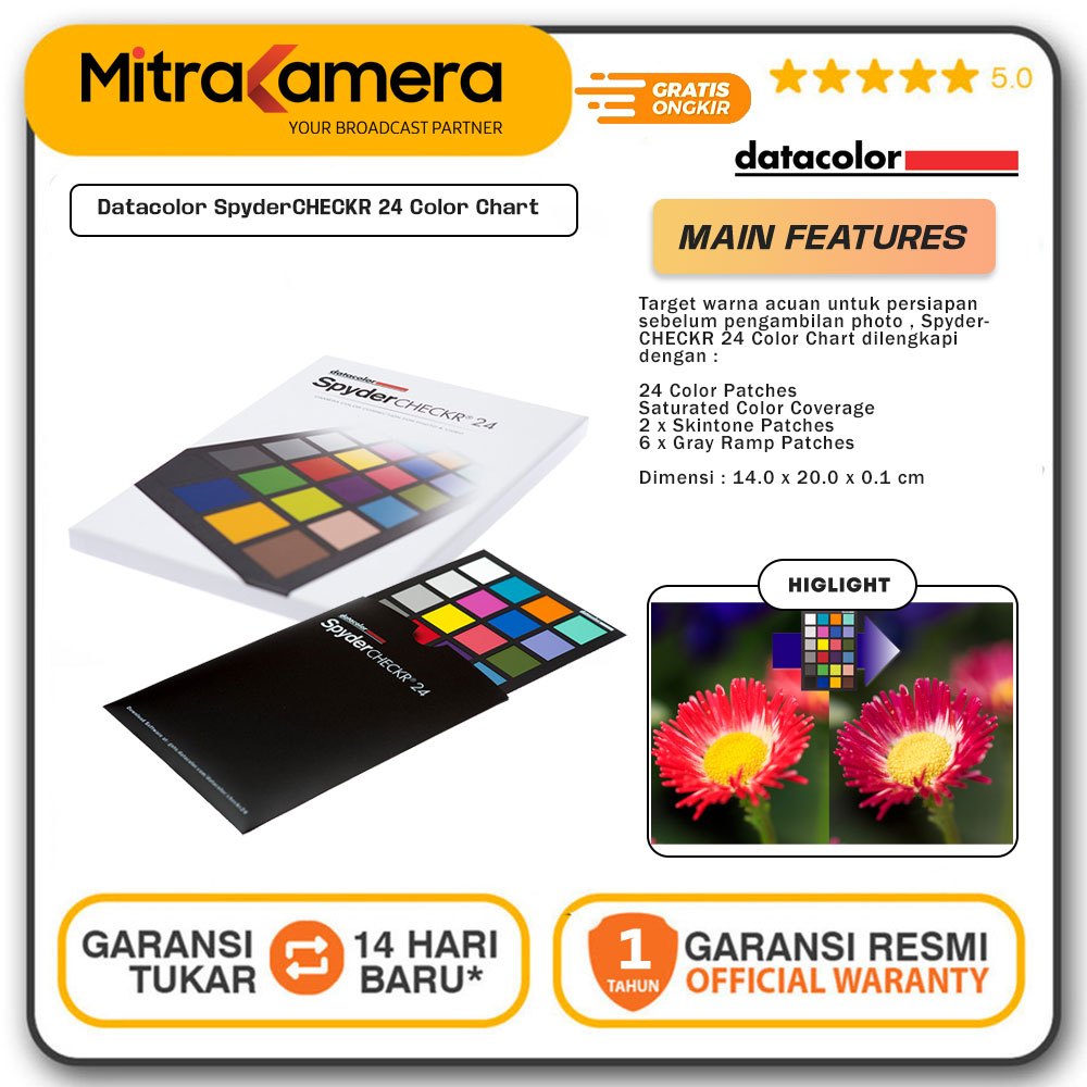 Datacolor SpyderCHECKR 24 Color Chart | Shopee Philippines
