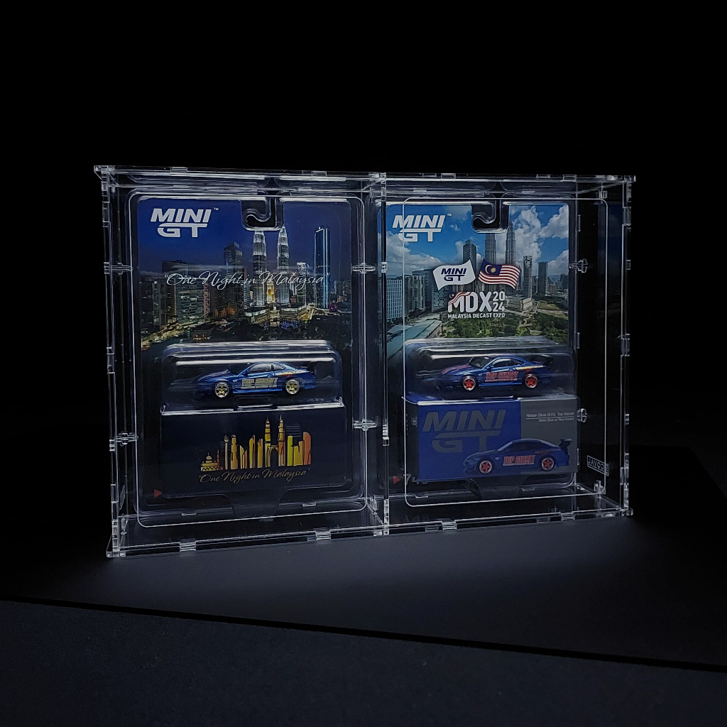 Coval SGT-201 Acrylic Display for 2 Blister Diecast Mini GT 1/64 ...