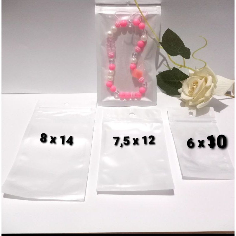 1 Sheet White Plastic Ziplock/Plastic clip | Shopee Philippines
