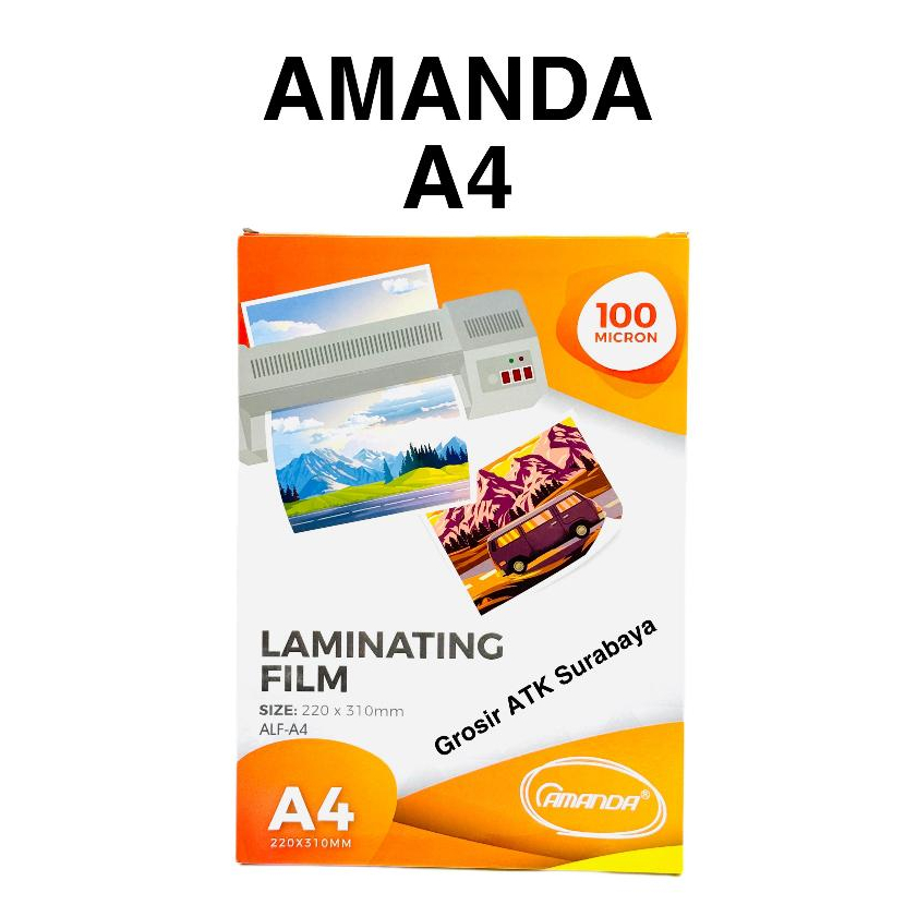 Plastic LAMINATING Amanda A4 / HOT LAMINATION Amanda Size A4 220 mm x 310 mm | Shopee Philippines