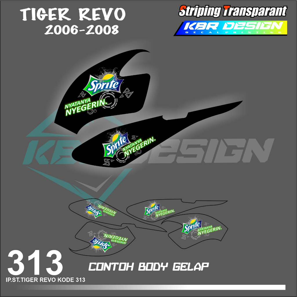 TIGER REVO 2006-2008 HONDA TIGER REVO HOLOGRAM AND TRANSPARENT ...