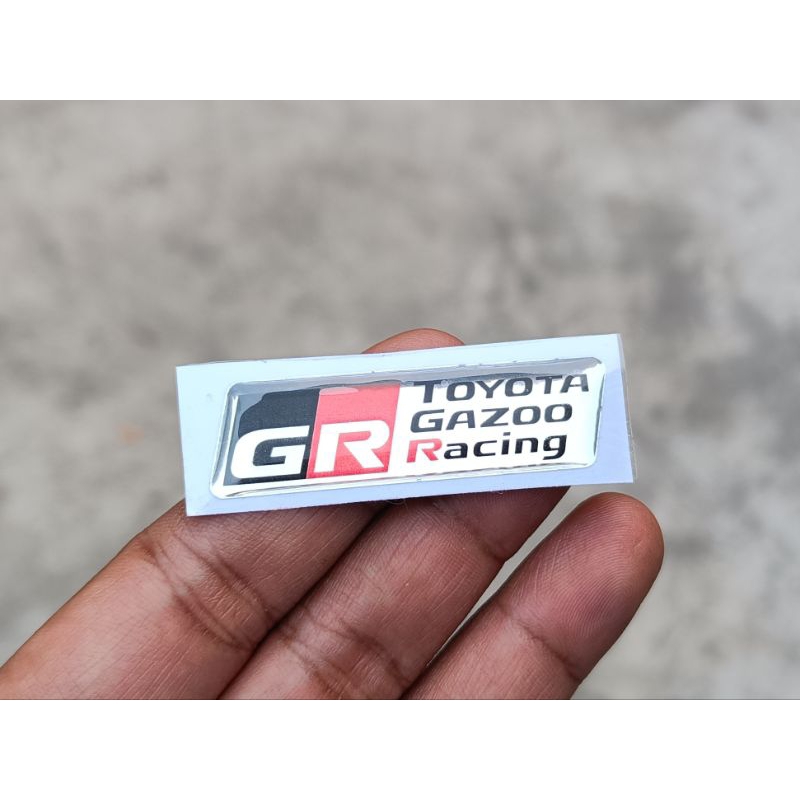 Gr Toyota Gazoo Racing Embossed Sticker | Shopee Philippines