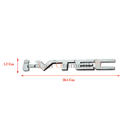 Chrome I-VTEC Writing Car Logo Emblem 10cm | Shopee Philippines
