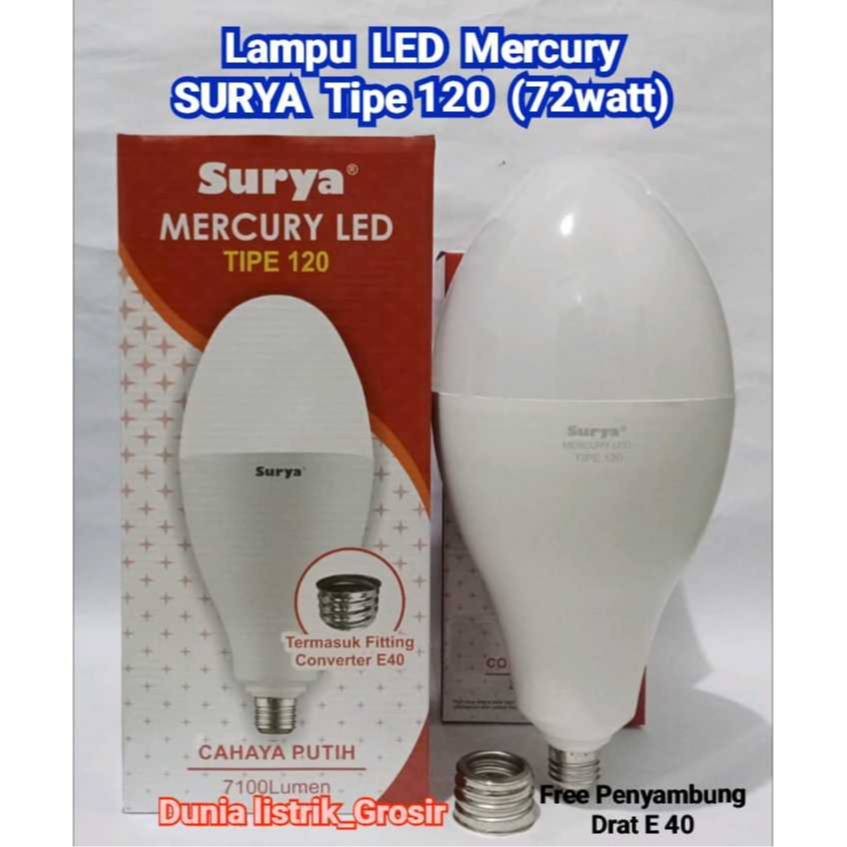 Mercury Solar Street Light Bulb Led Mercury Solar Type 120 (72 Watt ...