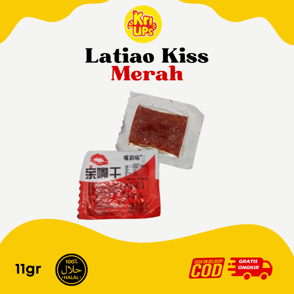 Halal SNACK PREMIUM] LATIAO BLOCK KISS CHIP| Spicy Snacks VEGETARIAN ...