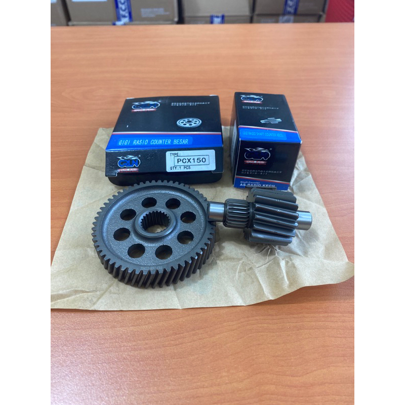 (CRUN) Large Counter Gear Ratio Set PCX 150 K97 / Gear Ratio Shaft ...