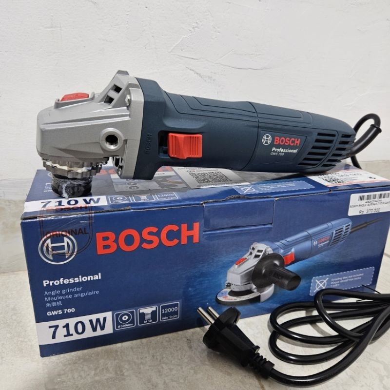 MESIN BOSCH GWS 700 Angle Grinder 100mm Hand Grinding Machine Putra ...