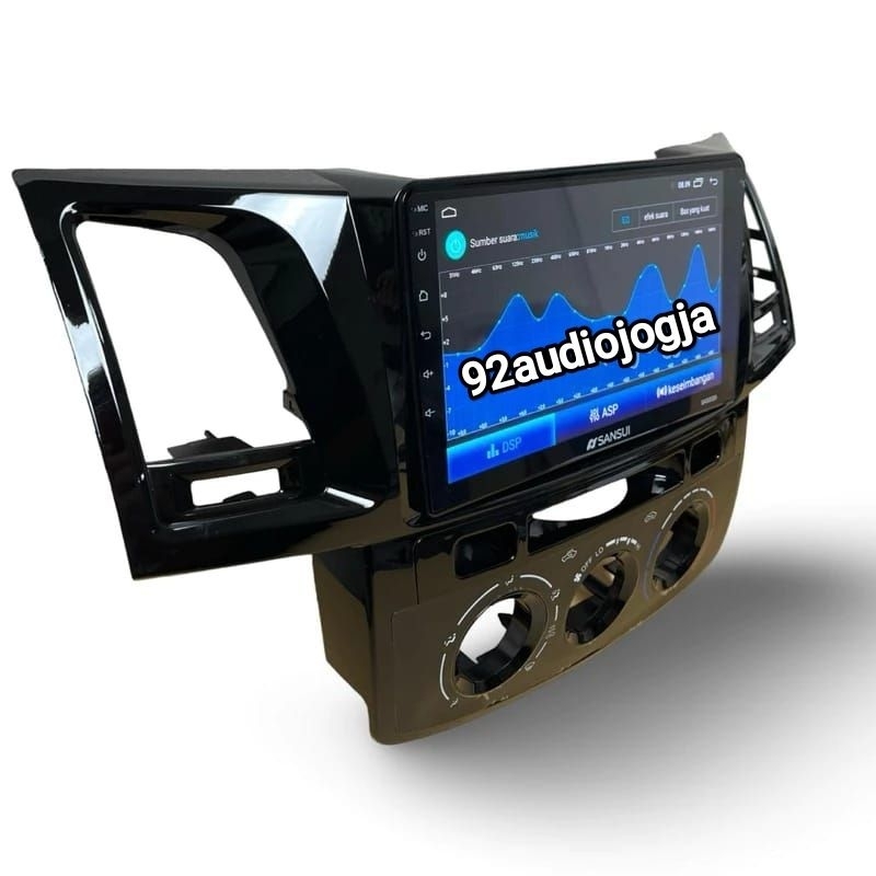 9 inch Android Head Unit Frame Toyota Hilux Toyota Fortuner 2005 - 2015 ...