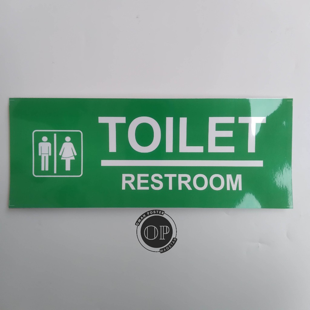 Toilet Stickers - Bathroom Stickers/WC - Restroom - Women's Men's ...