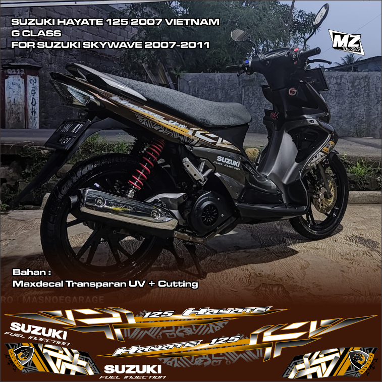 Striping/decal/sticker/livery SUZUKI HAYATE 125 2007 VIETNAM PNP SUZUKI SKYWAVE INDONESIA ...