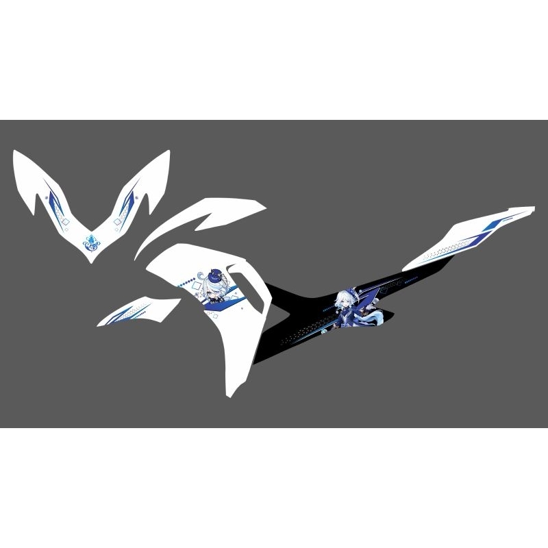 Striping STICKER TRANSPARENT AEROK ALL NEW 155 DESIGN ANIME FURINA ...