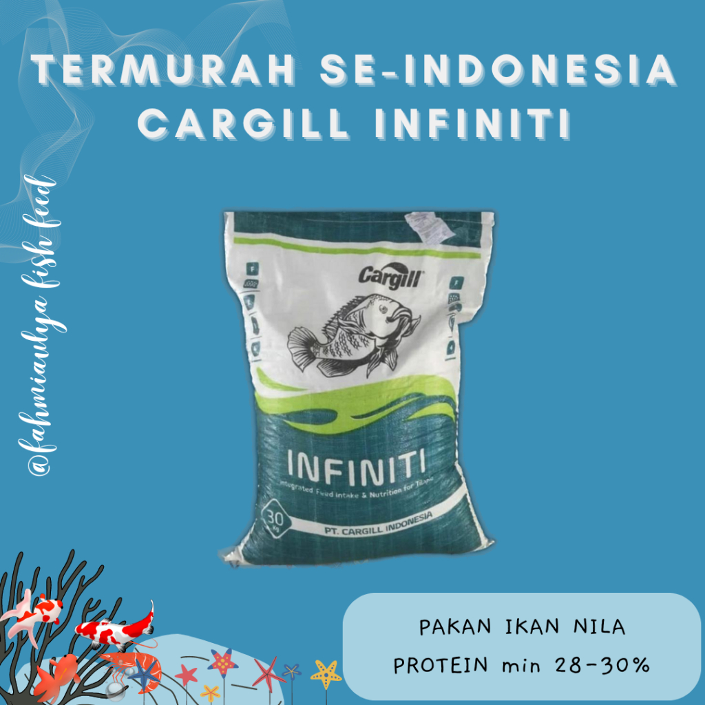 Tilapia Cargill INFINITI S 3mm Fish Feed 28-30% protein Fish Feed ...