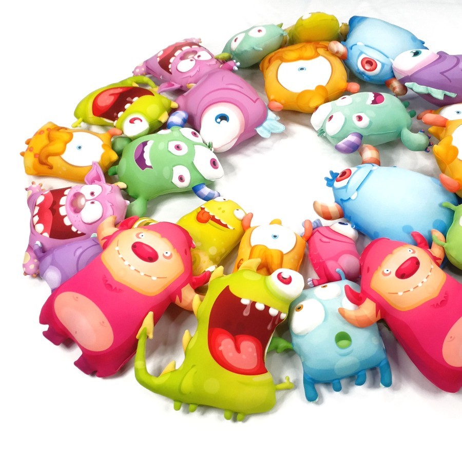 Stuffed Germs Monsters Random Educational Colorful Puppet Shows Cannot ...