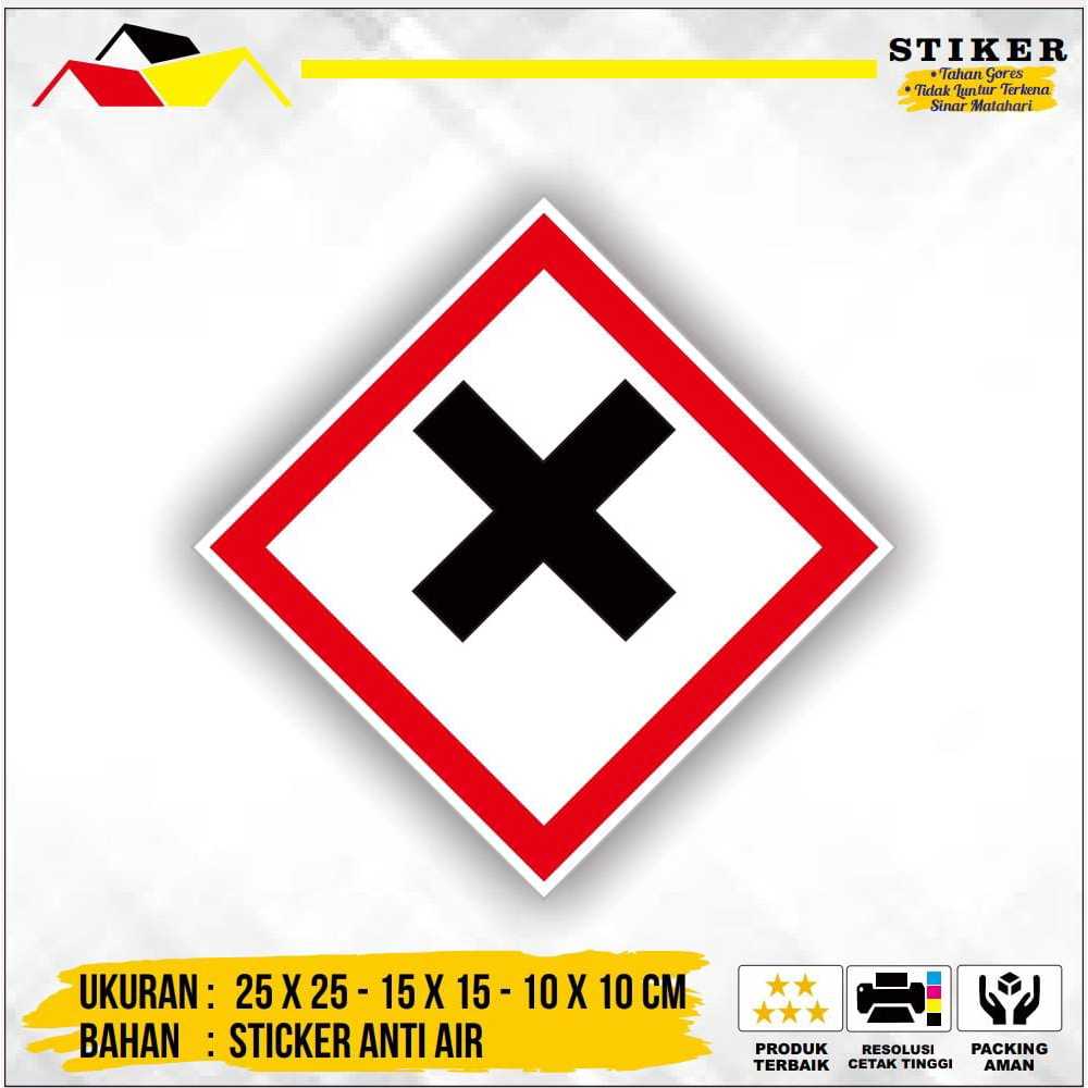 B3 Waste Symbol Label Stickers Dangerous and Toxic Material Stickers ...