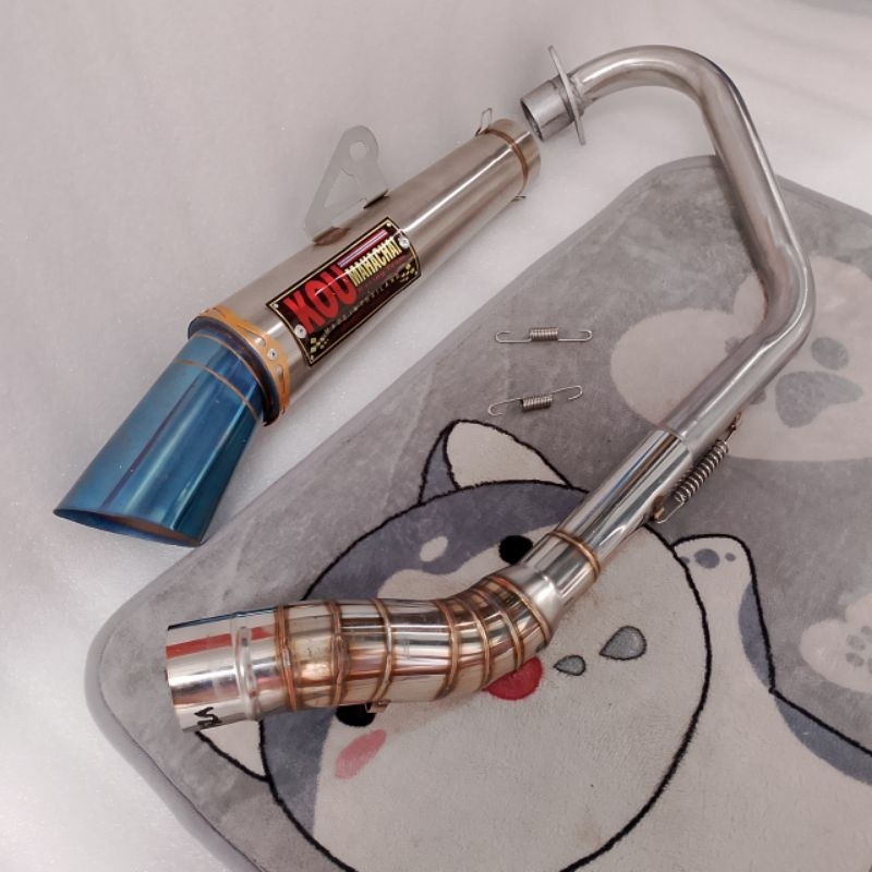 Exhaust Kou Mahacai 51mm Stainless Open pipe 1 set For Yamaha YZF-R15 ...