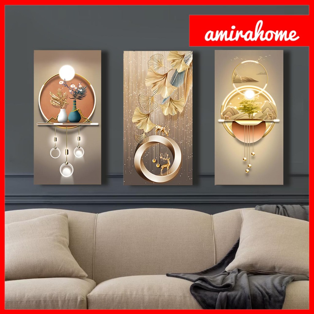 HIASAN DINDING Aesthetic Wall Decoration Living Room Realistic ...