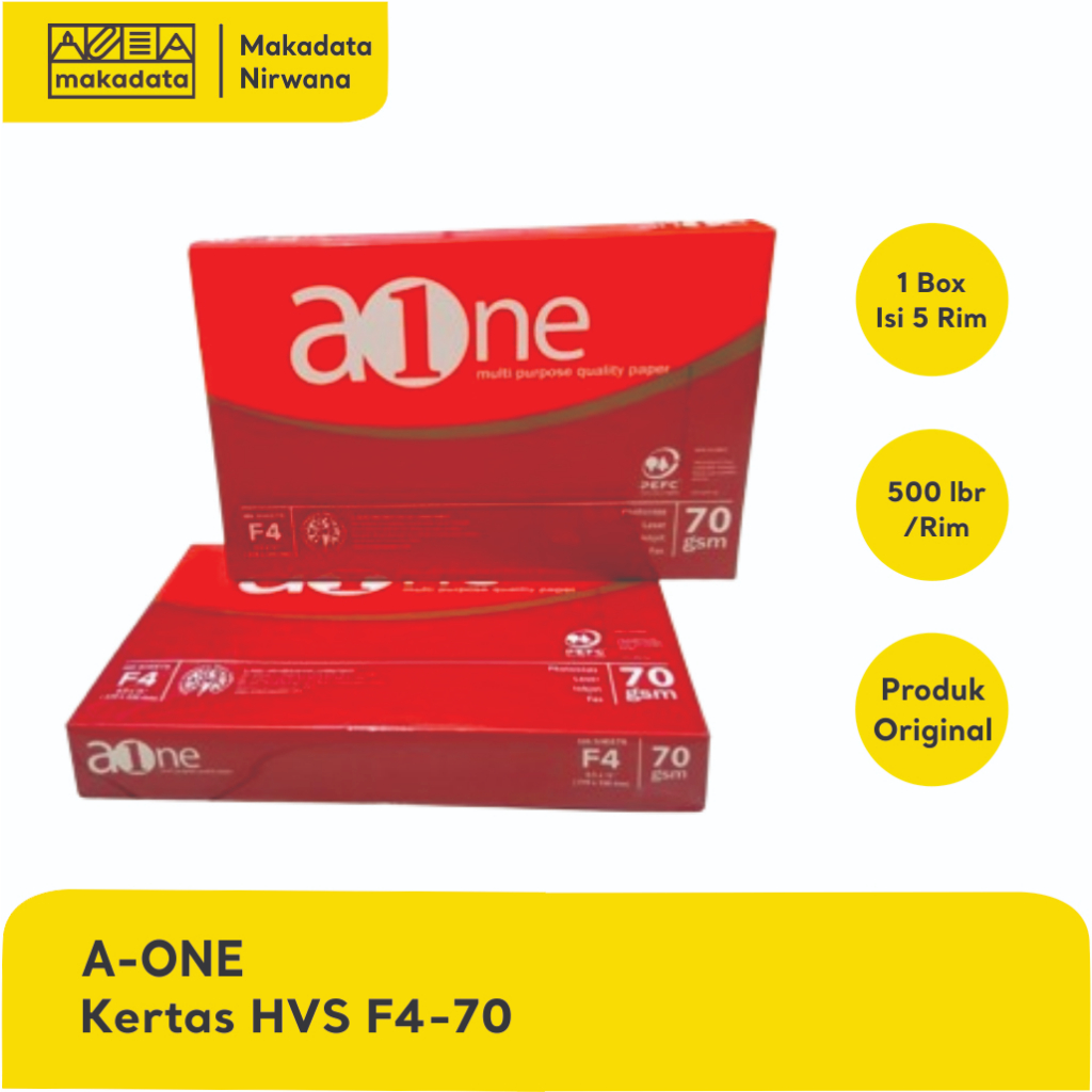 A-one PAPER HVS/PRINT/PHOTO COPY F4-70 (1 RIM) | Shopee Philippines