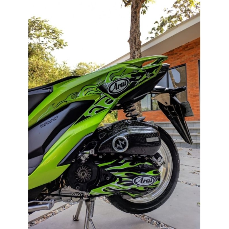 Stripping STICKER HONDA VARIO LED NEW GEN 1 FIRE ARAI MOTIF INCLUDES ...