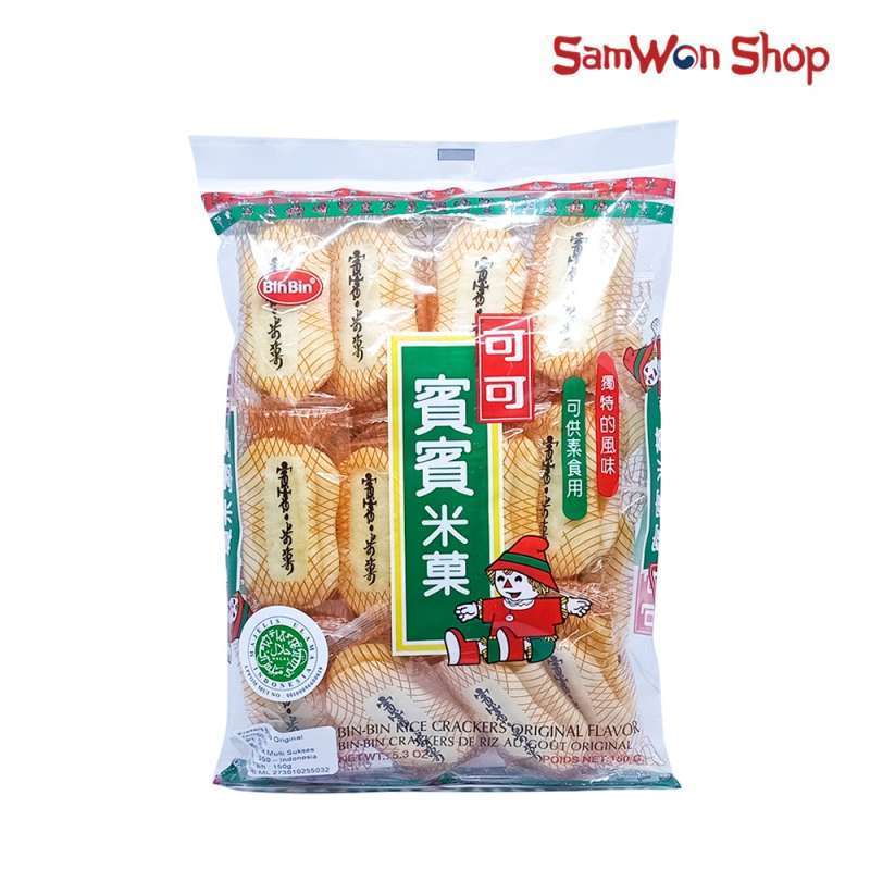 Bin BIN RICE CRACKERS ORIGINAL 150 GR - ORIGINAL Flavored RICE Cracker ...