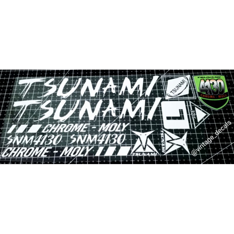 TSUNAMI bicycle decal sticker snm4130 snm100 | Shopee Philippines