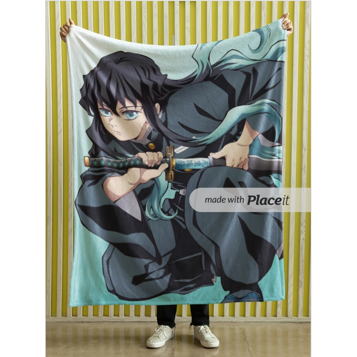 Kimetsu no yaiba muichiro anime Blanket can customize picture / order ...