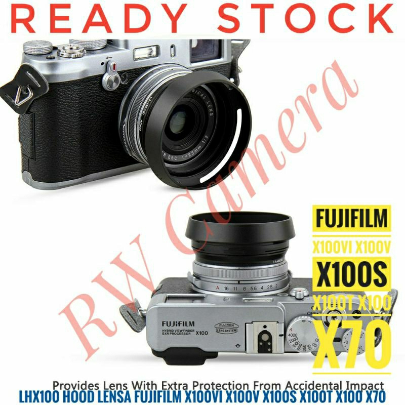 LH-X100 Hood Lens Fujifilm X100VI X100V X100S X100T X70 Fuji Lens X100F lens Hood | Shopee ...