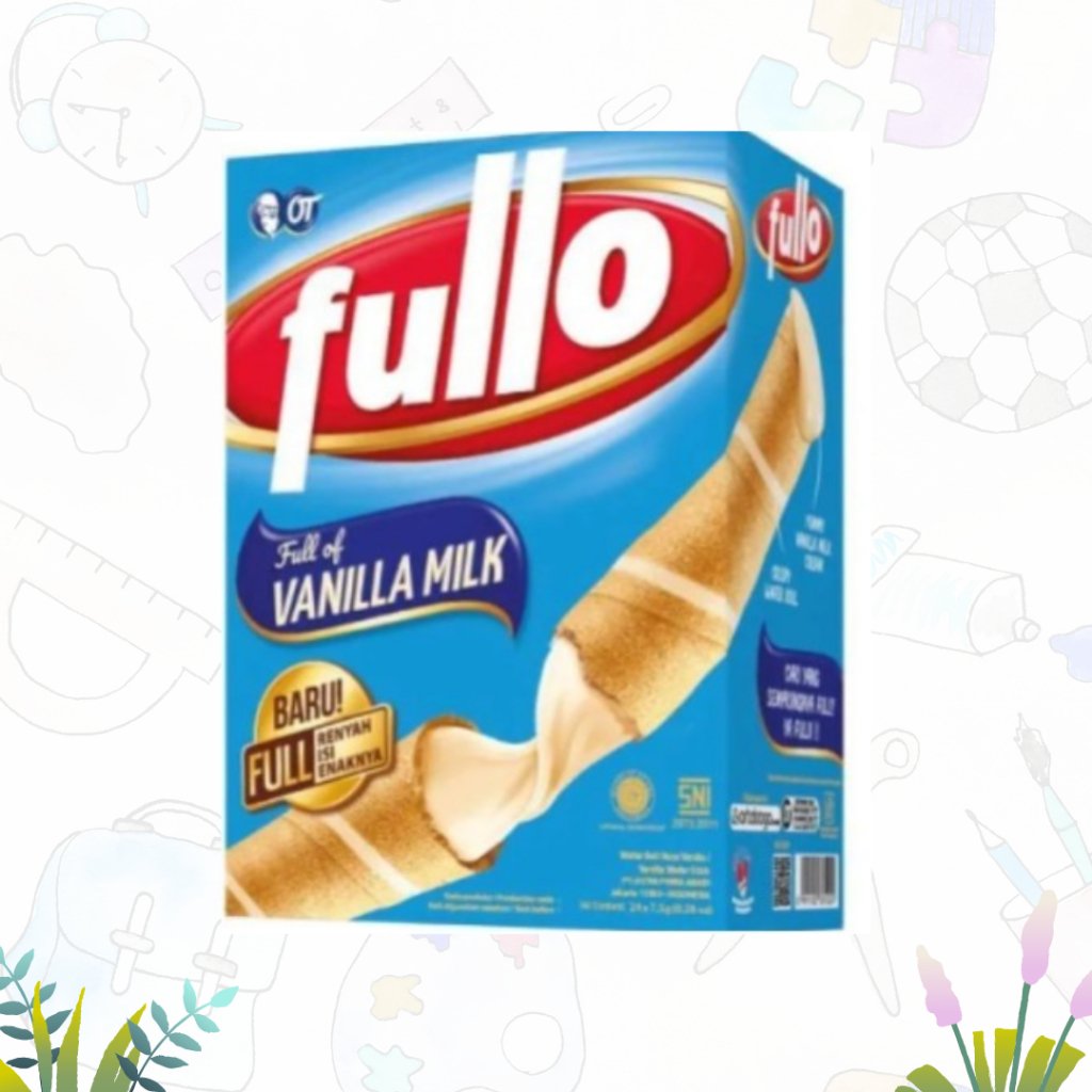 Fullo Stick Wafer Vanilla Flavor 24x7gr (1 Box) | Shopee Philippines